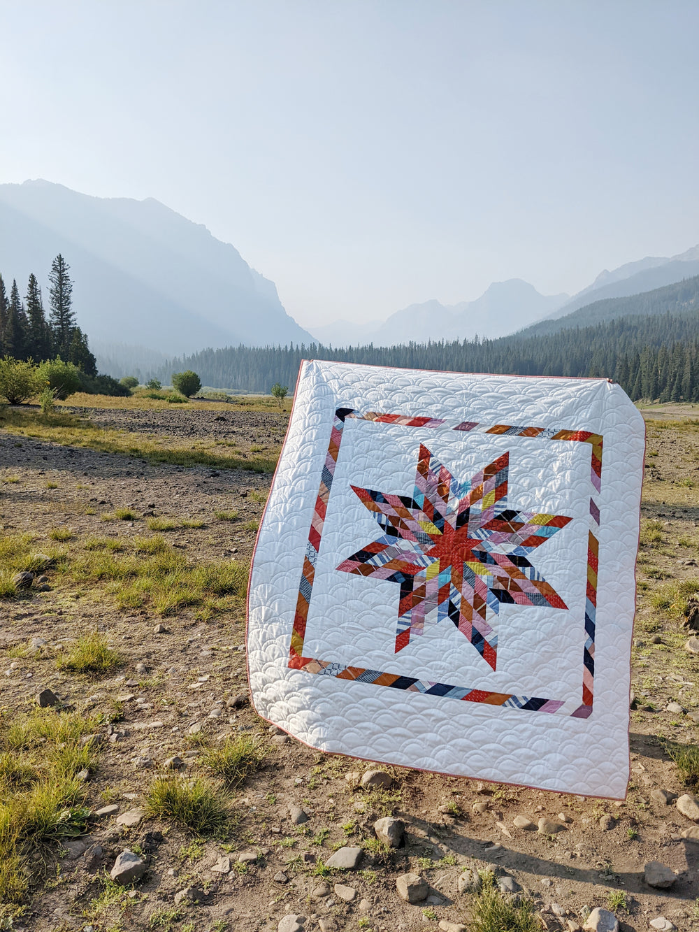 Patchwork Lone Star Quilt Pattern - PRINTED